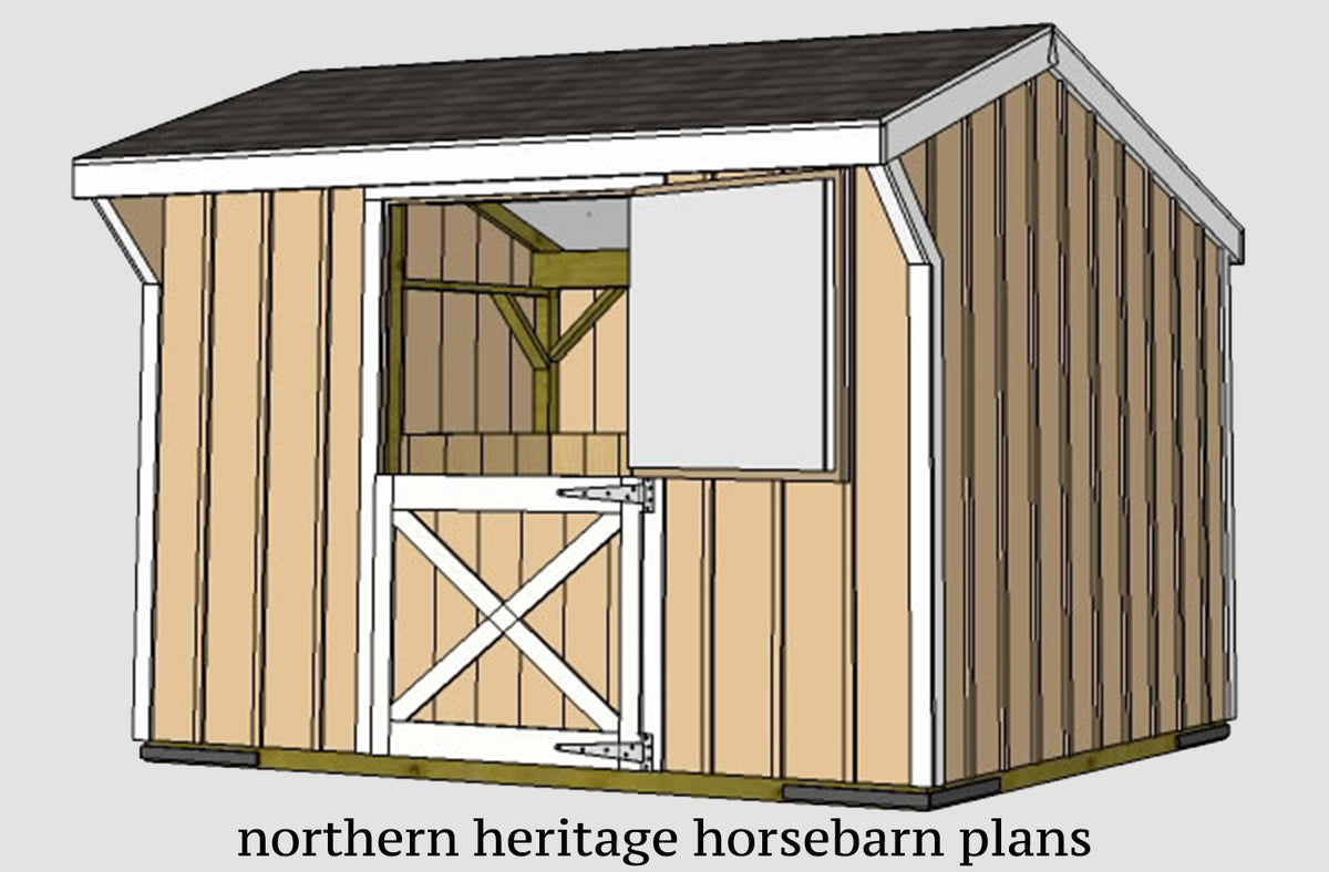 Single Stall Horse Barn Plans