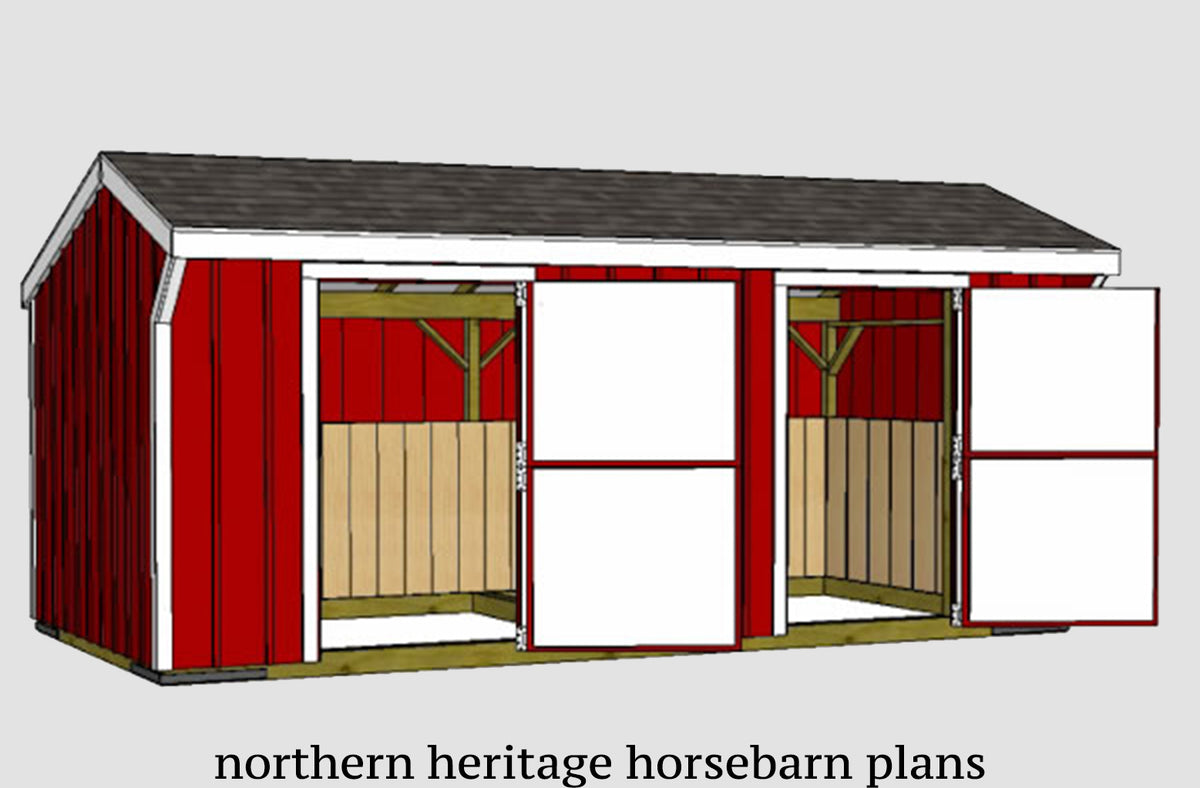 2 Stall Horse Barn Kits Wood Horse Barn Ideas And Horse Stall Building